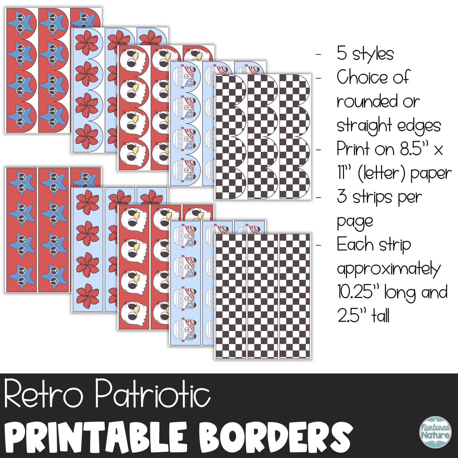 Printable Bulletin Board Border Retro Classroom Decor - Etsy