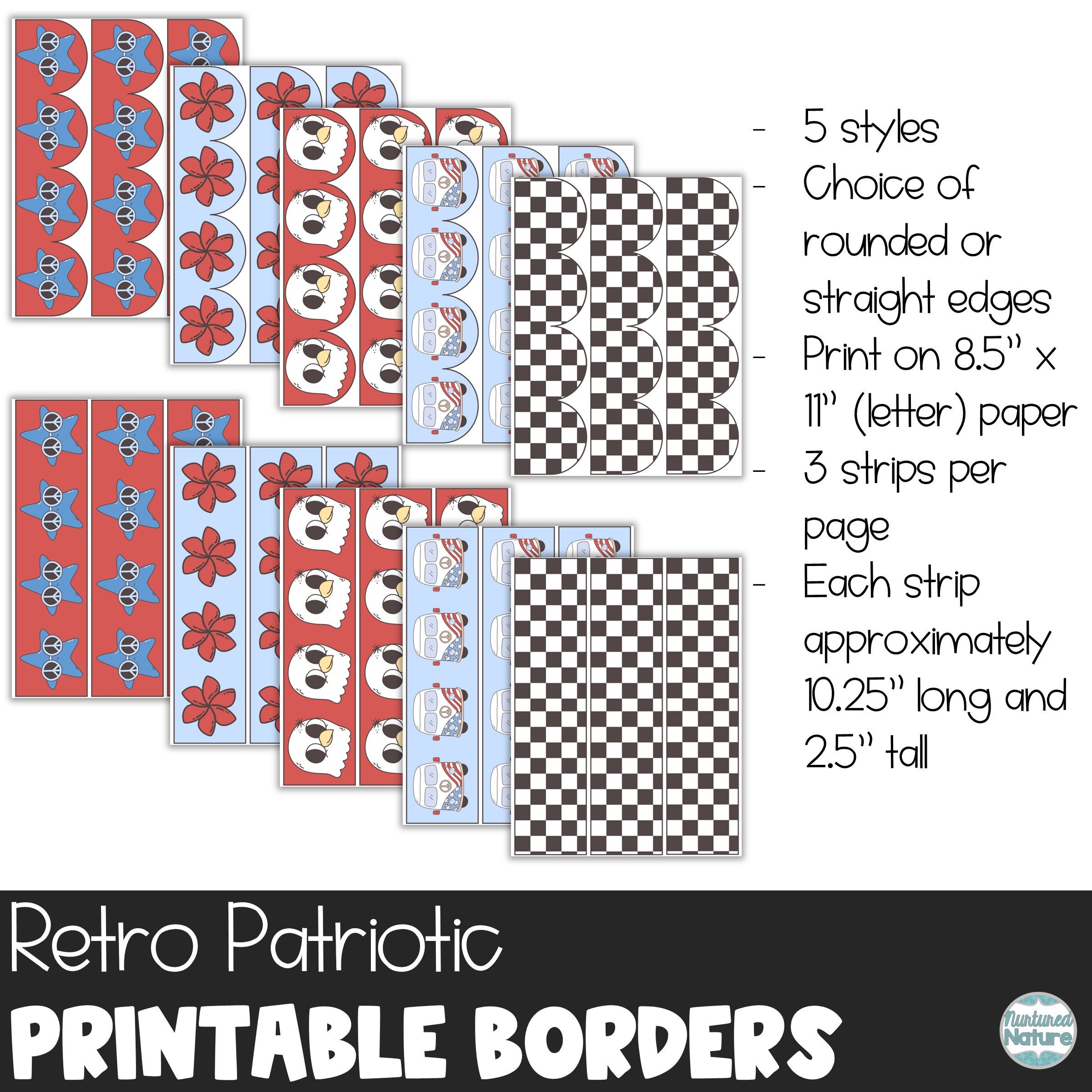 Printable Bulletin Board Border Retro Classroom Decor - Etsy
