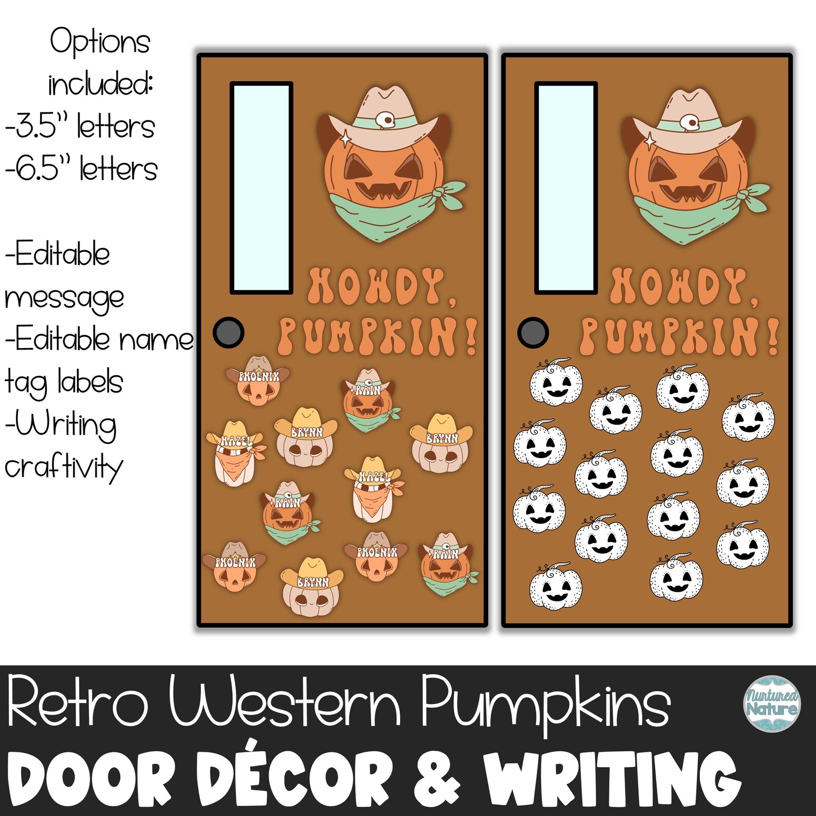 Western Halloween Decor, Retro Halloween Bulletin Board Kit, Western ...
