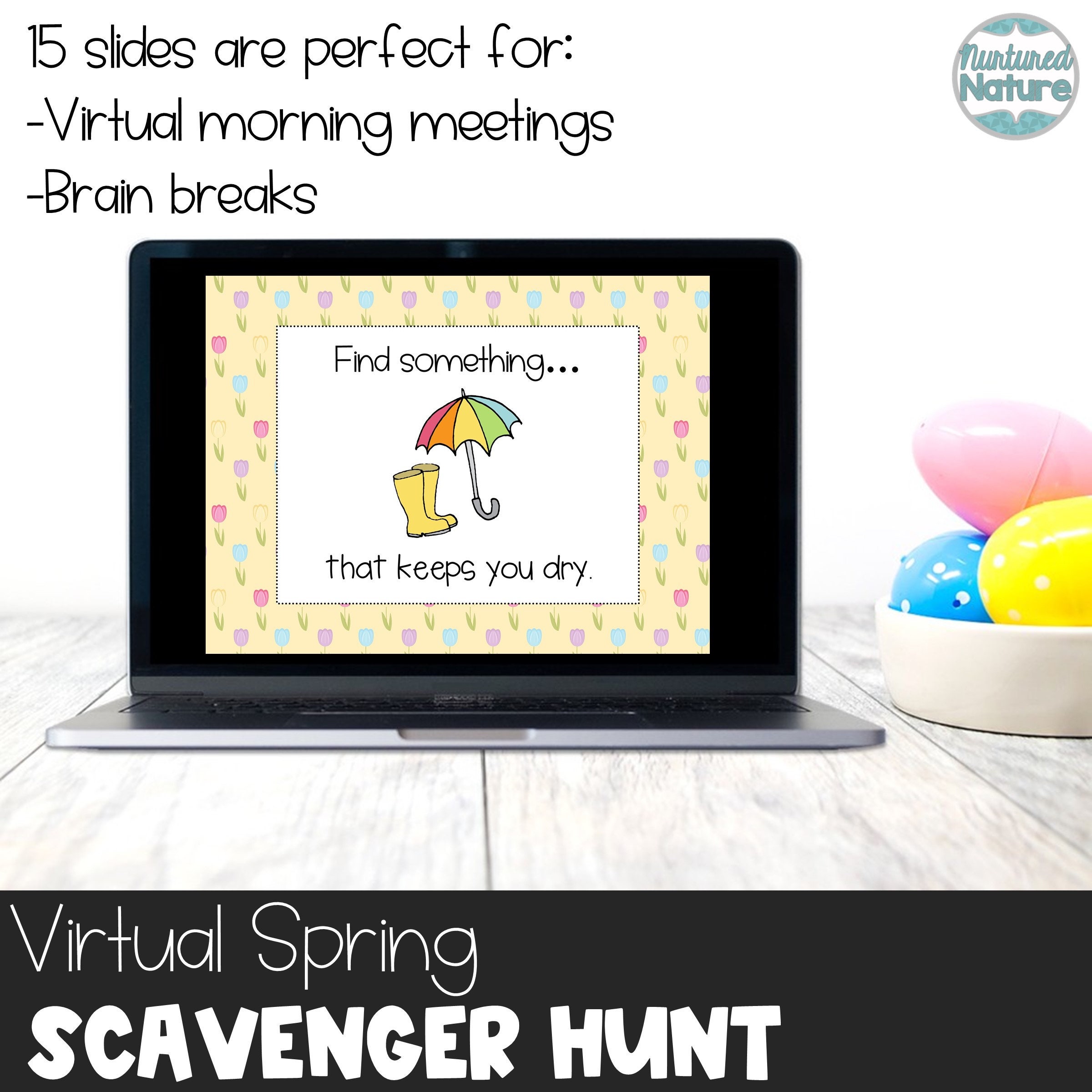 Spring Scavenger Hunt for Kids Virtual Games for Zoom - Etsy
