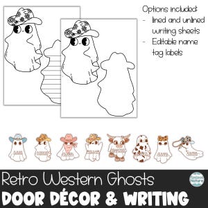 Western Halloween Decor, Retro Halloween Bulletin Board Kit, Western ...