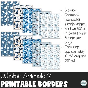 Winter Bulletin Board Border, Arctic Animals, January Bulletin Board ...