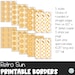 Printable Bulletin Board Border, Retro Summer Bulletin Board Ideas, Sun ...