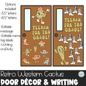 Retro Western Bulletin Board Kit, Western Theme Classroom Decor, Back ...