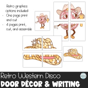 Retro Western Bulletin Board Kit, Disco Rodeo, Western Theme Classroom ...