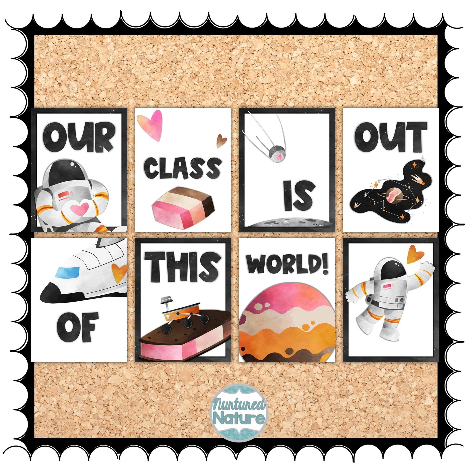 Valentines Day Bulletin Board Printable Poster Set - Etsy