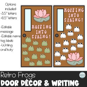 Retro Spring Bulletin Board, Editable Retro Classroom Bundle DIGITAL ...