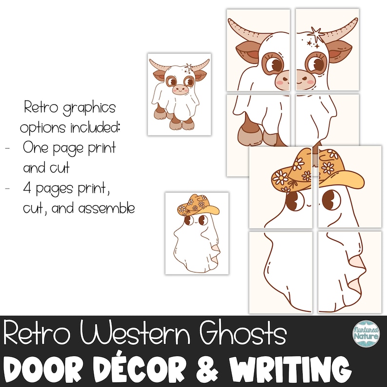Western Halloween Decor, Retro Halloween Bulletin Board Kit, Western ...