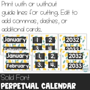 Lemon Classroom Decor Bundle, Lemon Farmhouse Decor, 2024 Flip Calendar ...