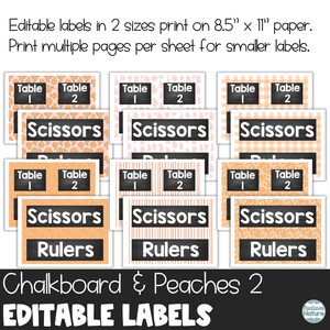 Peach Classroom Decor Bundle, Farmhouse Decor, 2025 Flip Calendar ...