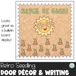Spring Classroom Door Decor, Growth Mindset Bulletin Board Kit ...