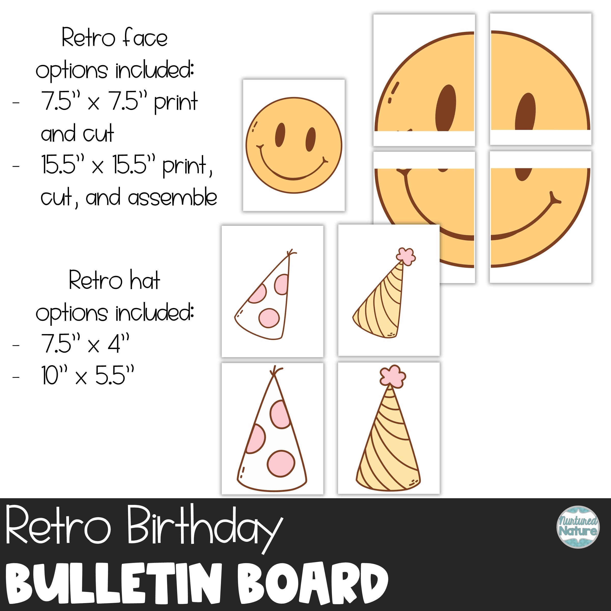 Birthday Bulletin Board Printable Retro Balloon Dog Back to - Etsy