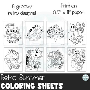 Summer Activity Bundle, Coloring Pages for Kids Printable, Writing ...