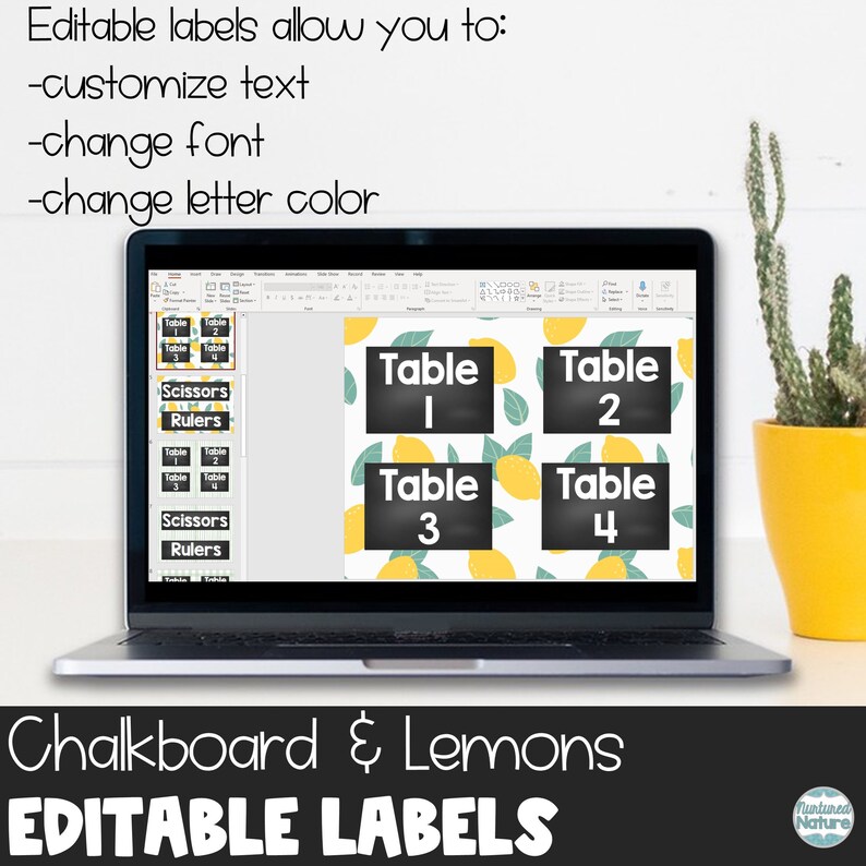 Lemon Classroom Decor Bundle, Lemon Farmhouse Decor, 2025 Flip Calendar ...