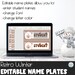 Classroom Name Tags, Winter Classroom Theme, Winter Decor, Retro Name ...