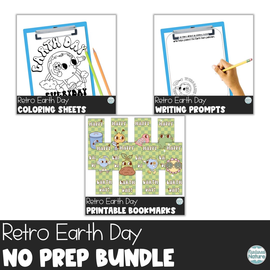 Earth Day Activities Printable, Coloring Pages for Kids, Writing Prompt ...