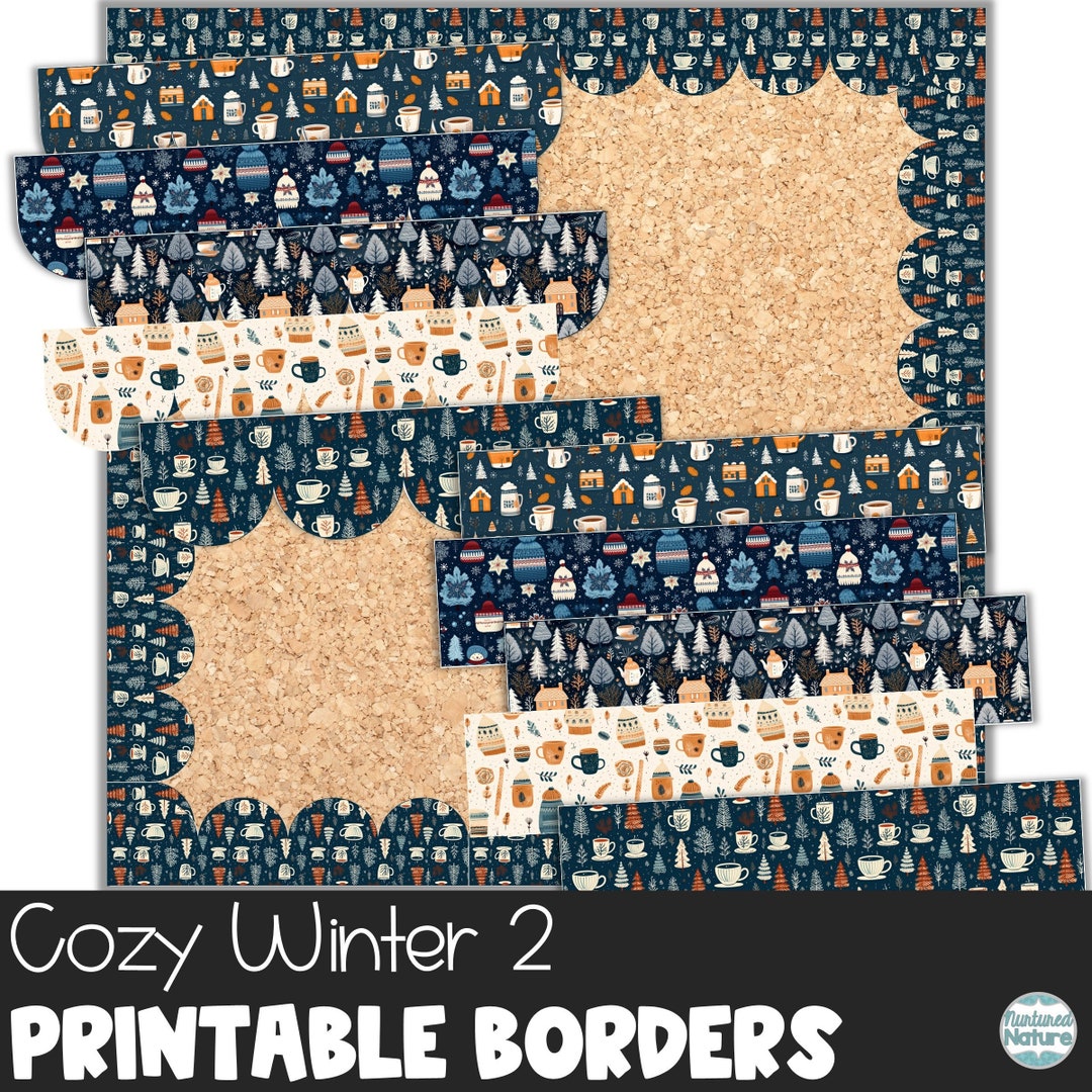 Winter Bulletin Board Border, Hygge Decor, January Bulletin Board Ideas ...