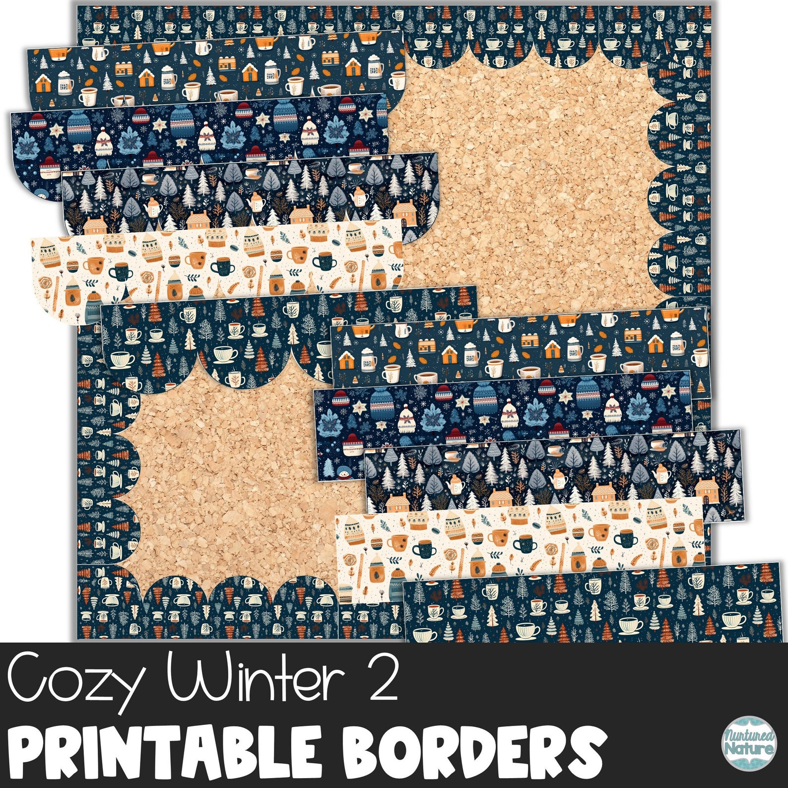 Winter Bulletin Board Border, Hygge Decor, January Bulletin Board Ideas ...