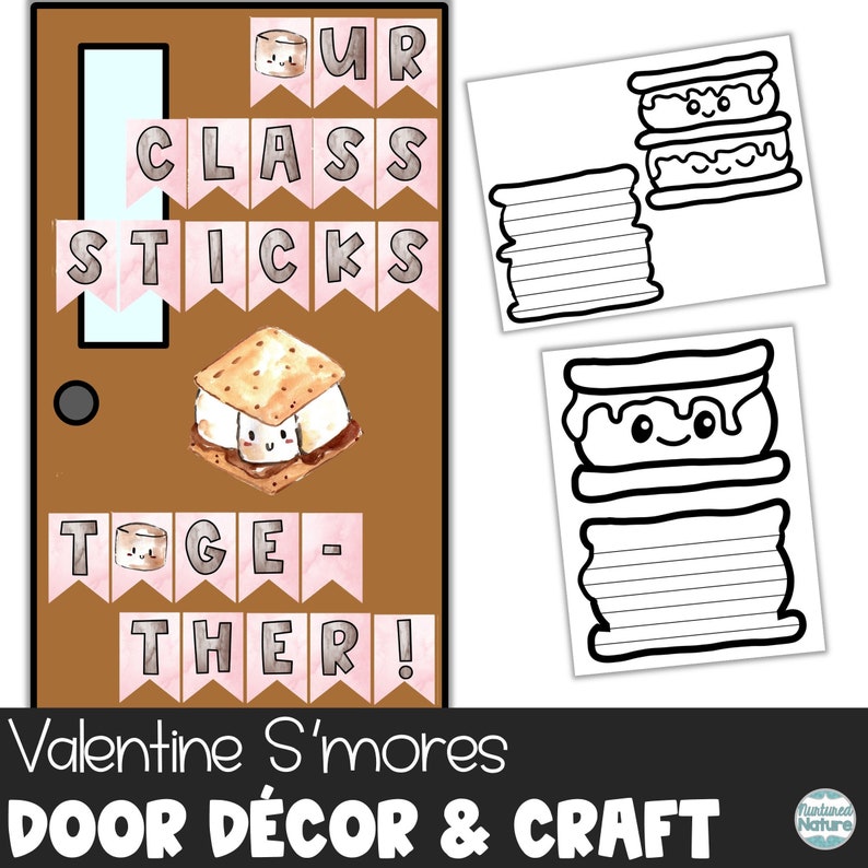 Valentine’s Day Decor Printable, Valentines Classroom Door Display, S ...