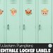 Editable Name Tags for School, Retro Fall Vibes, Pumpkin Name Tags ...