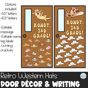 Retro Western Bulletin Board Kit, Western Theme Classroom Decor, Back ...