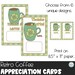 Teacher Appreciation Gift Card Holder Printable, Retro Coffee Lover ...