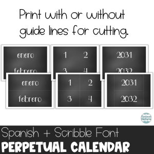 2025 Spanish Calendar, Spanish Classroom Calendar, Spanish Classroom ...