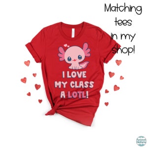 Axolotl Valentines Day Printable Bookmarks Cards - Etsy