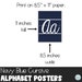 Cursive Alphabet Posters for Classroom, Navy Blue Decorations ...