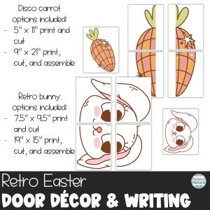 Easter Door Decor for Classroom, Retro Classroom Decor Bundle, Easter ...