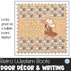 Retro Western Bulletin Board Kit, Western Theme Classroom Decor, Back ...