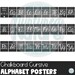 Cursive Chalkboard Alphabet ABC Poster Set, Printable Farmhouse ...