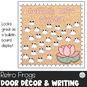 Retro Spring Bulletin Board, Editable Retro Classroom Bundle DIGITAL ...