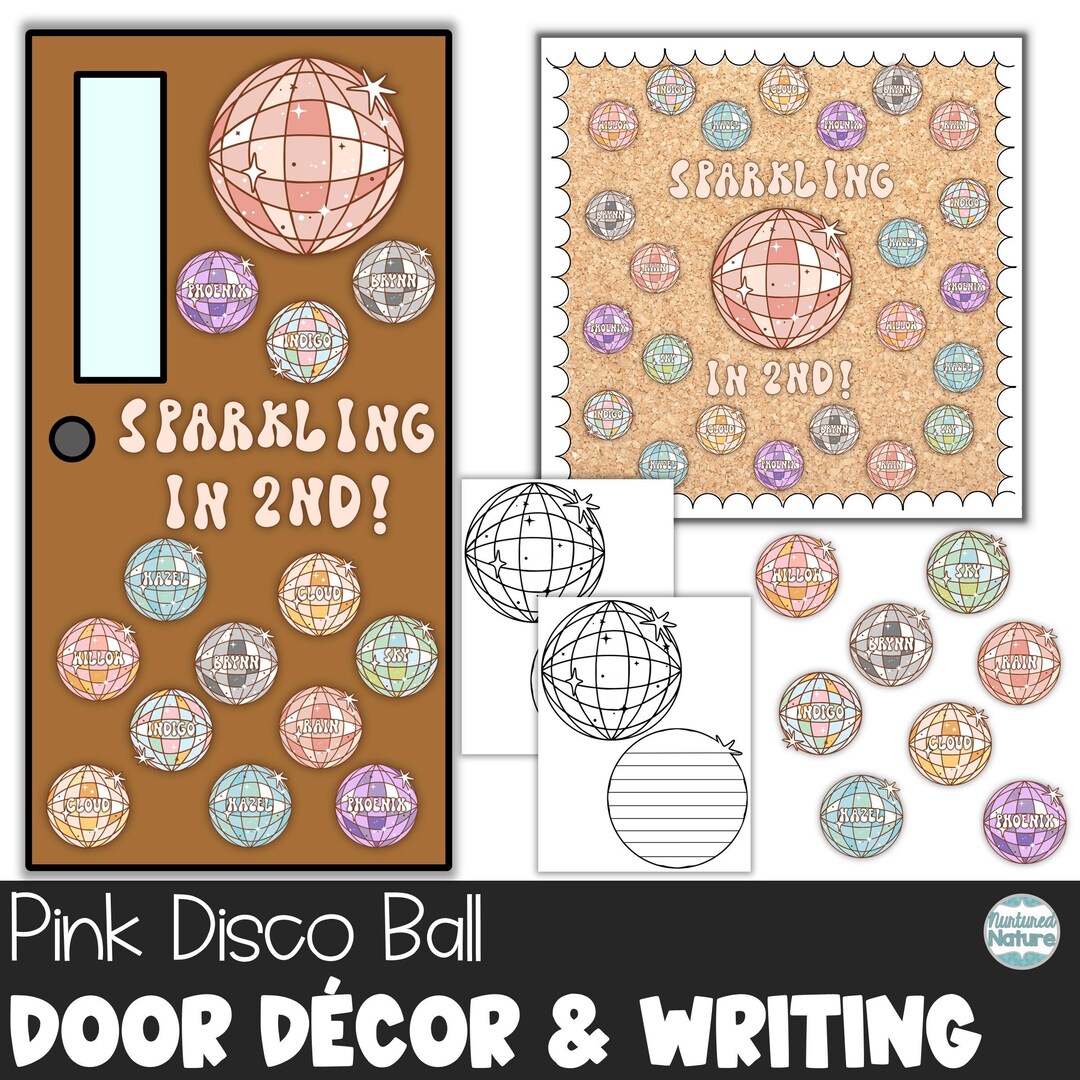 Retro Back to School Bulletin Board, Disco Classroom Decor Bundle ...