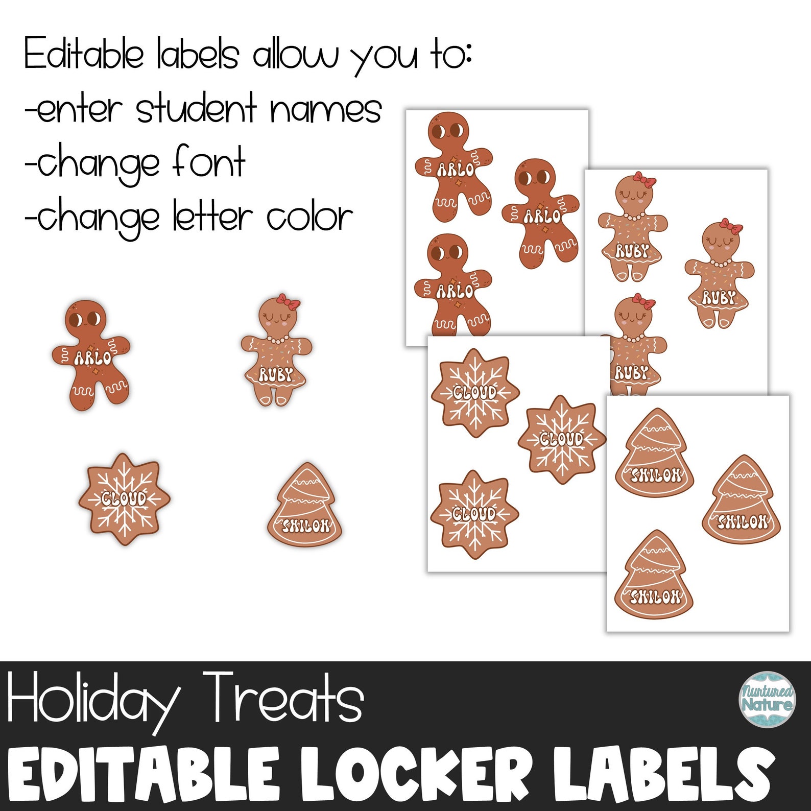 Editable Name Tags for School, Retro Christmas Downloads, Hot Cocoa ...