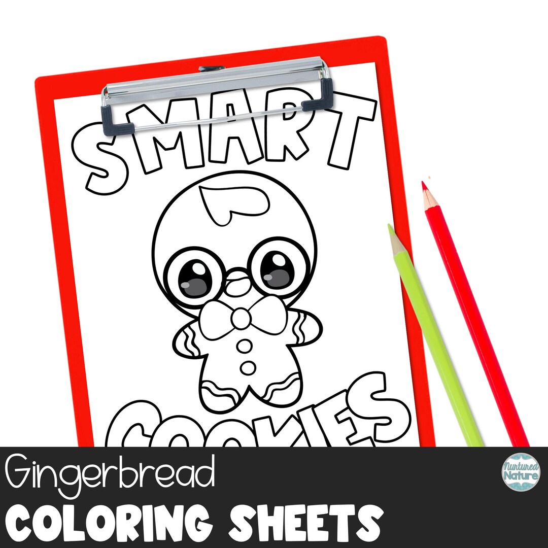 Christmas Coloring Pages for Kids, Gingerbread Cookies, Coloring Pages ...