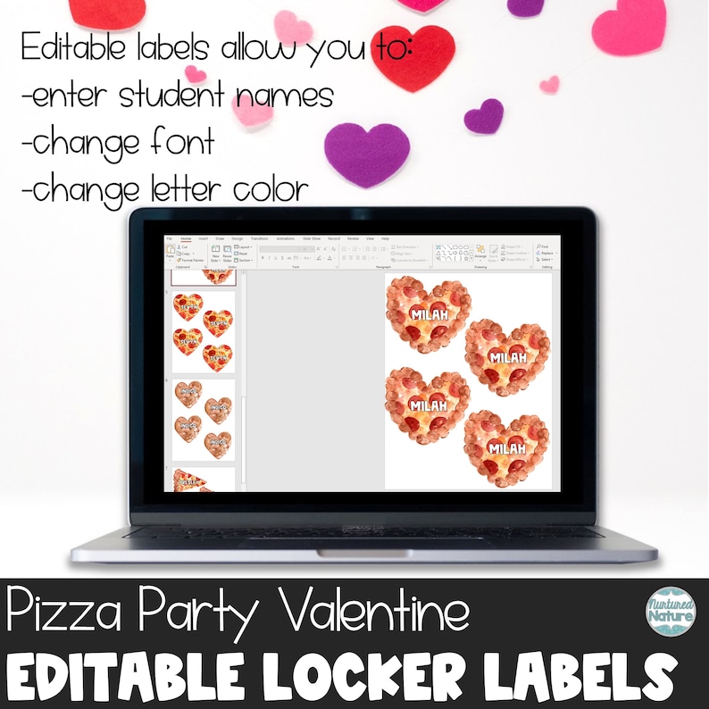 Cubby Tags, Pizza Party Decorations, Locker Label Set, Pizza Party ...