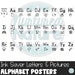 Lined Classroom Alphabet ABC Poster Set Ink Saver Printable - Etsy