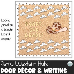 Retro Western Bulletin Board Kit, Western Theme Classroom Decor, Back ...