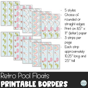 Printable Bulletin Board Border, Retro Summer Bulletin Board Ideas ...