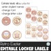 Easter Decor, Cubby Tags, Retro Decor, Editable Labels Printable ...