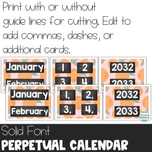 Peach Classroom Decor Bundle, Farmhouse Decor, 2025 Flip Calendar ...