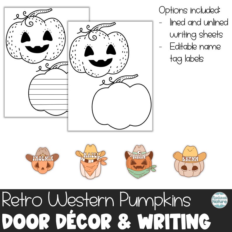 Western Halloween Decor, Retro Halloween Bulletin Board Kit, Western ...