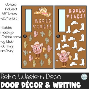 Retro Western Bulletin Board Kit, Disco Rodeo, Western Theme Classroom ...