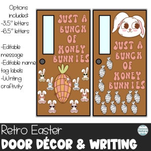 Easter Door Decor for Classroom, Retro Classroom Decor Bundle, Easter ...