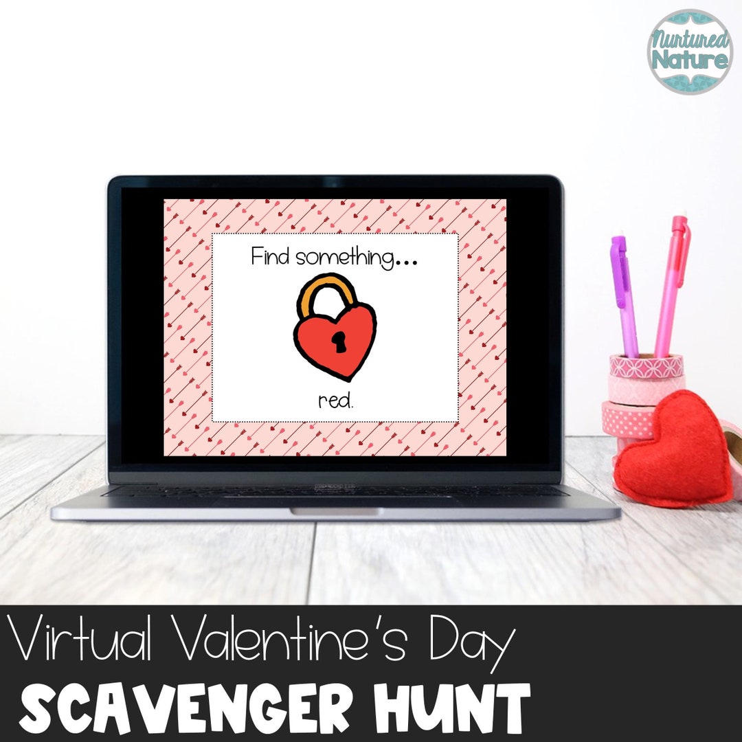 Valentine Scavenger Hunt, Zoom Game, Virtual Games for Zoom, Classroom ...