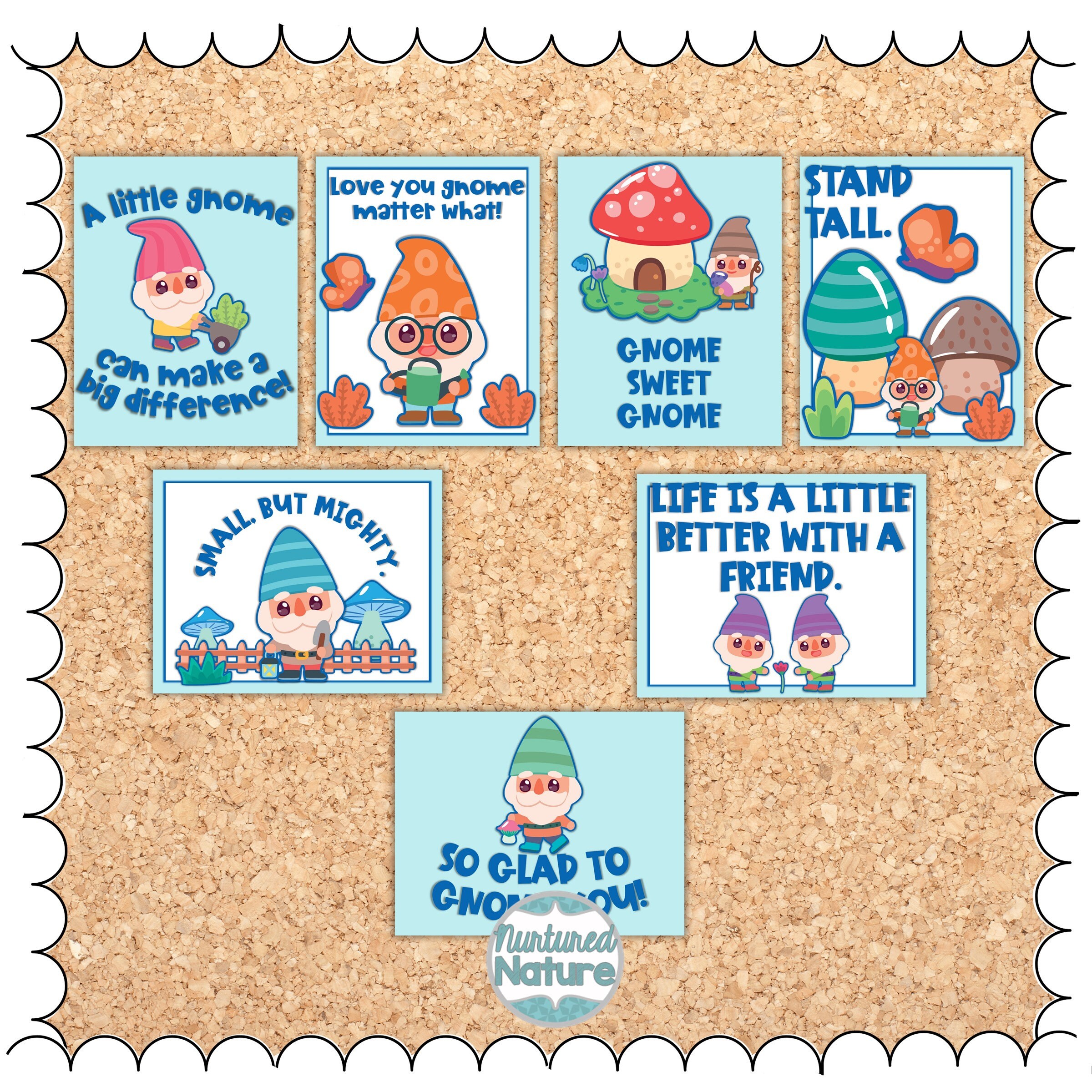 Spring Gnome Bulletin Board Printable Classroom Decor Elementary ...