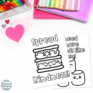Coloring Pages Printable for Kids, Valentine Smore, Valentine’s Day ...