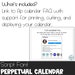 2025 Flip Calendar Classroom, 2025 Printable Calendar Display, 2025 ...