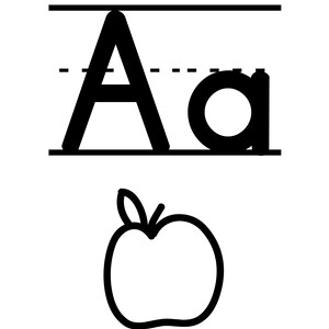 Lined Classroom Alphabet ABC Poster Set Printable Instant - Etsy